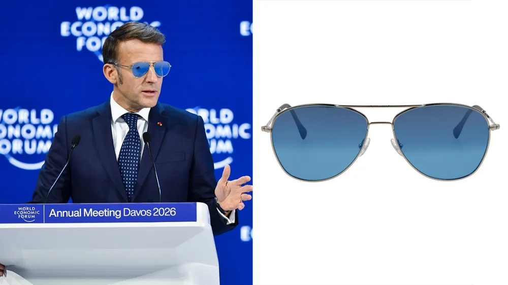 Las Aviator Flex de Emmanuel Macron han atraído todas las miradas hacia ...